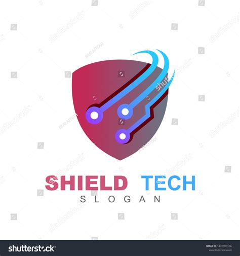 Secure Tech Logo Template Design Vector Stock Vector Royalty Free Shutterstock