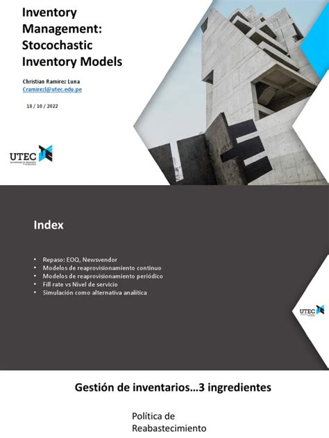 stochastic inventory models pdf inventario desviación estándar