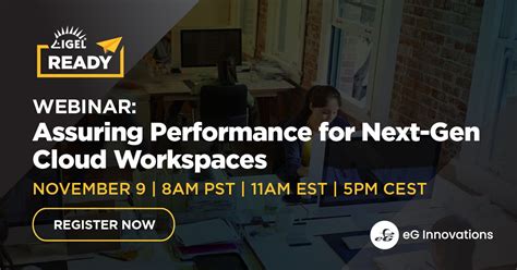 Eg Innovations On Linkedin Vdi Daas Cloudworkspaces Webinar Igel Egenterprise…