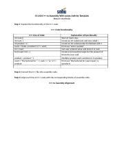 CS 410 C To Assembly With Loops Docx CS 410 C To Assembly With Loops Activity Template Mason