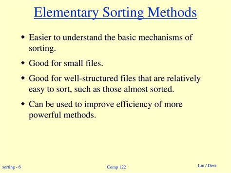 elementary sorting algorithms ppt download