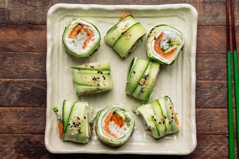 Cucumber Wrapped Sushi Roll — Saltnpepperhere