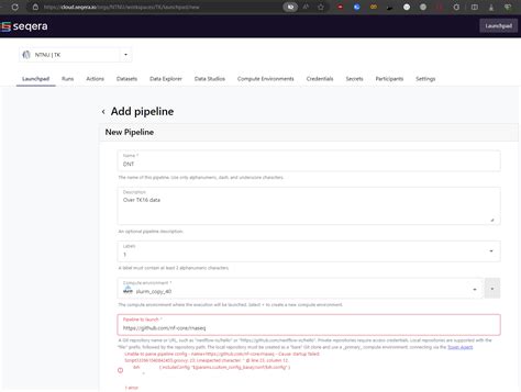 Unable To Parse Pipeline Config Ask For Help Seqera Community