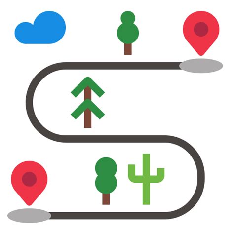 Destination Path Route Icon Download On Iconfinder