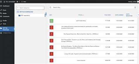 Create A File Repository For Wordpress Users Using Wp File Download