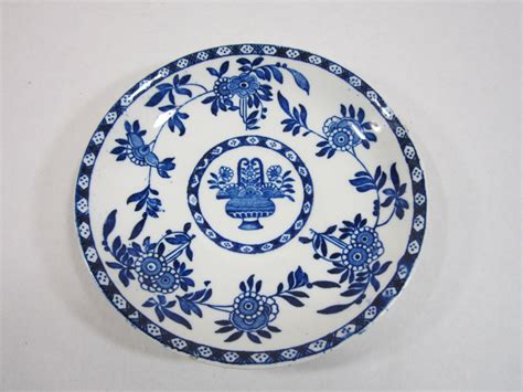 Vintage Delph Saucer Blue England Plate By Diversecollectibles