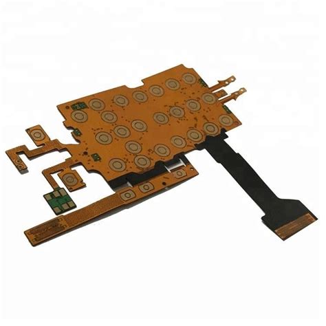 키패드 막 가동 가능한 인쇄 회로 기판 단 하나 편들어진 Fpc Polyimide Pcb
