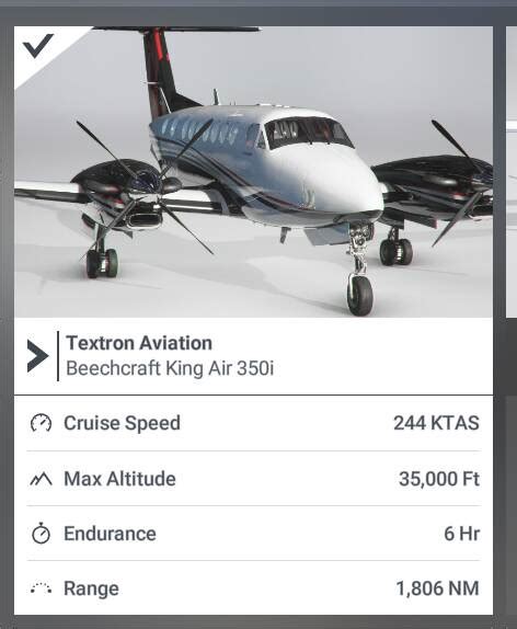 Beechcraft King Air 350i Incorrect Cruise Speed Aircraft And Systems Microsoft Flight