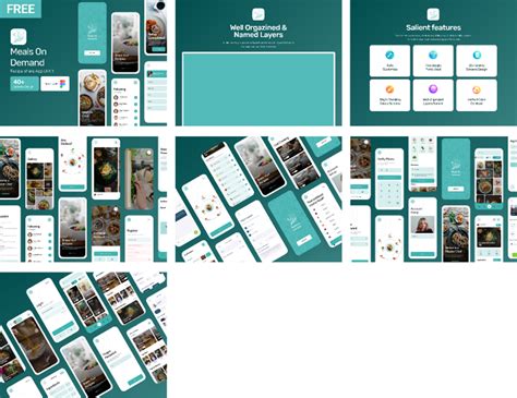 recipe sharing app ui kit figma