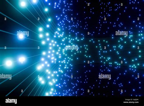 Digital Connection Bits And Byte Data Transfer Abstract Digital Connection Bits And Byte