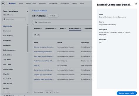 Requesting Access Removal Sailpoint Identity Security Cloud User Help