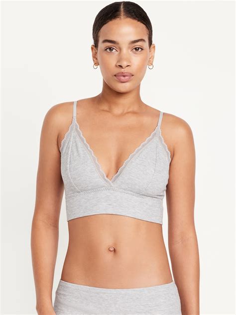 Longline Waffle Bralette Old Navy