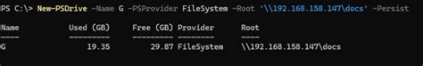 Mapping Network Drive With New Psdrive Cmdlet Theitbros