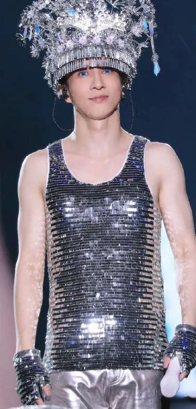 Sparkling Silver Costume Free Download