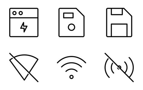 Nucleus User Interface Icon Pack Black Outline 96 Svg Icons