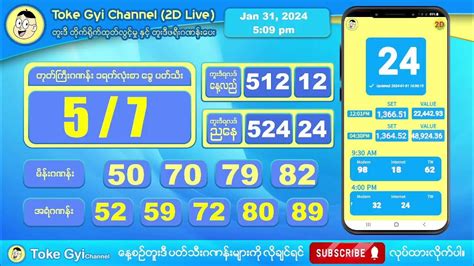 31 1 2024 မြန်မာတူးဒီ 2d ညနေ တိုက်ရိုက်ထုတ်လွင့်မှု 2d 2dliveresults 2d3dlive Lottoresult