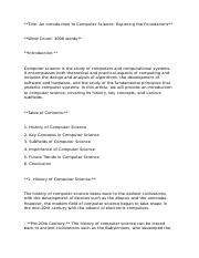 Exploring Computer Science History Concepts Future Trends Course Hero