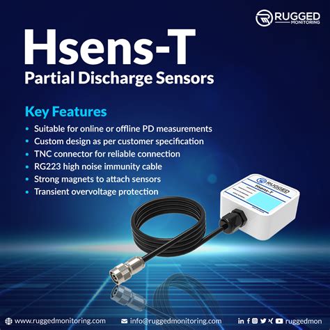 Partial Discharge Sensors Hsens T Rugged Monitoring Sensor Power Generator Power Grid
