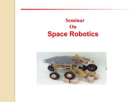 Space Robotics Ppt Pptx