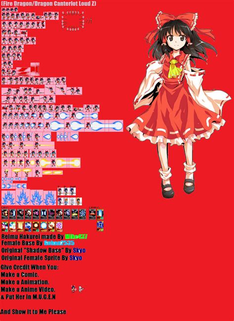 Dcl Z Reimu Hakurei Sprite By Mike437 On Deviantart