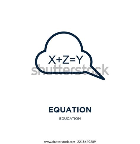 Equation Icon Education Collection Thin Linear Stock Vector Royalty Free 2218640289 Shutterstock
