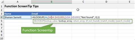 3 tips for the function screentip in excel excel campus