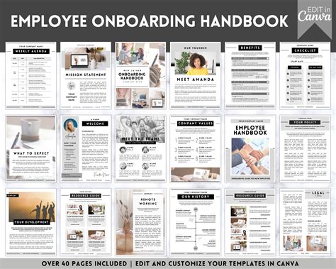 Employee Onboarding Handbook Template New Hire Welcome Packet
