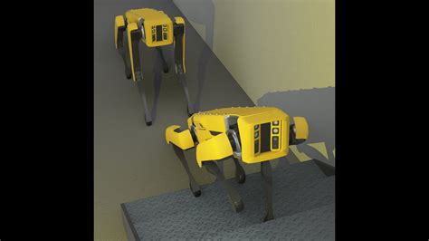 Boston Dynamics Spot Robot Simulation In Webots Youtube