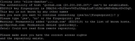 Error Linux에서 Git Clone했을 때 Git Permission Denied Publickey 해결방법