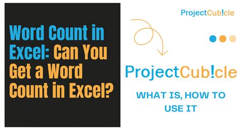 Word Count In Excel Can You Get A Word Count In Excel