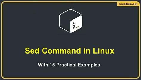 Polecenie SED w Linux z 15 praktycznymi przykładami Ilinuxgeek