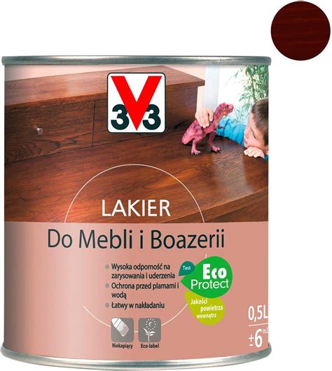 Lakier V33 3V3 Lakier do Mebli i Boazerii Połysk 0,5l Mahoń - Opinie i ...