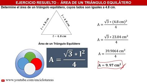 Como Calcular El Area De Un Triangulo Equilatero Catalog Library