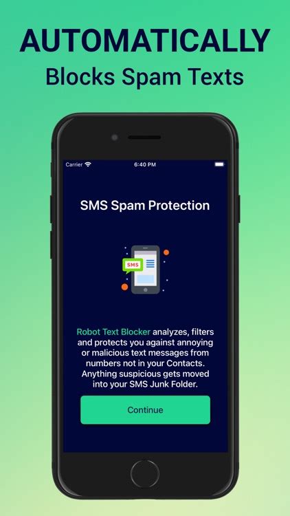 Robot Spam Text Blocker By Murphy Brantley
