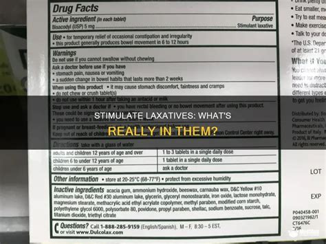 Stimulate Laxatives Whats Really In Them Medshun