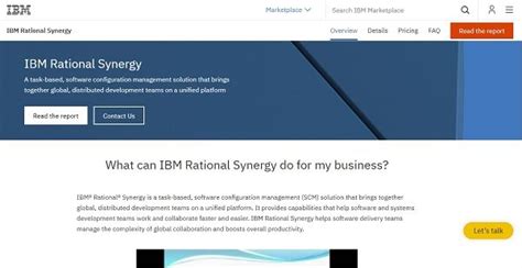 IBM Rational Synergy Reviews Pricing Software Features 2024 Financesonline Com