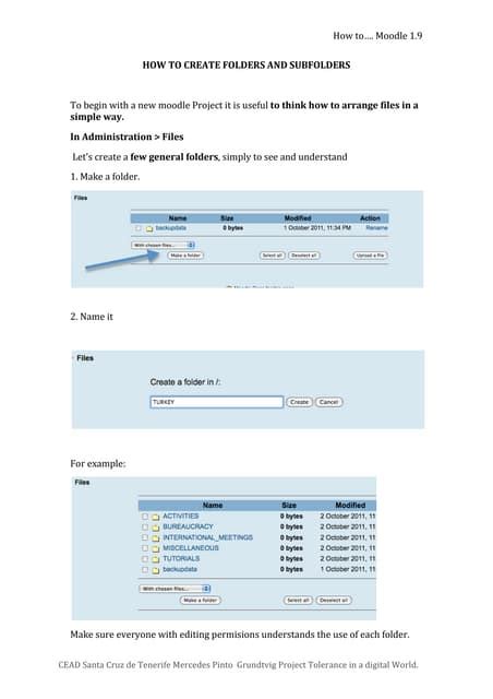 How To Create Folders And Subfolders Pdf