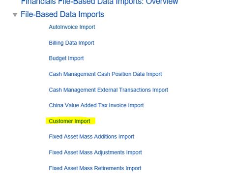 Oracle Application S Blog Part1 Customer Import In Oracle Fusion