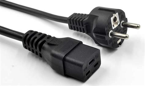 Korea Power Cords Ksc 8305 Straight Plug To Iec 60320 C19 Connector Type E F 3 Poles Plug Kc