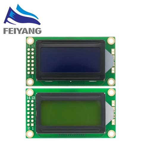0802 Módulo Lcd 8 X 2 Caracteres Pantalla 33v5v Led Retroiluminación