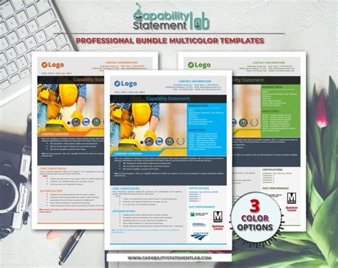 Construction Capability Statement Editable Capability Statement Lab