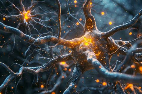 Neurons Abstract Background Connections Of Nerves In Microscope View Stock Image Image Of