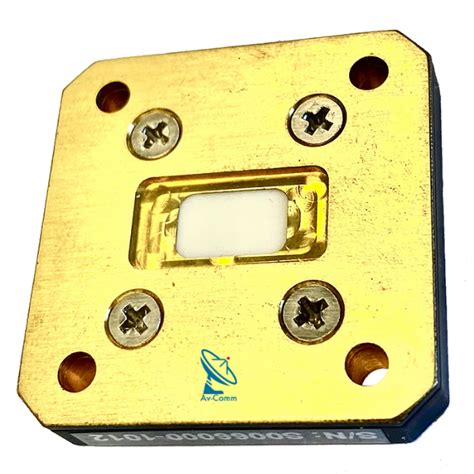 Wr284 Waveguide Pressure Window Av Comm Space And Defence