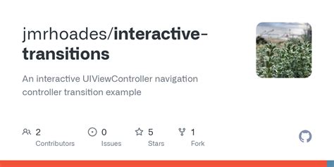 github jmrhoades interactive transitions an interactive uiviewcontroller navigation
