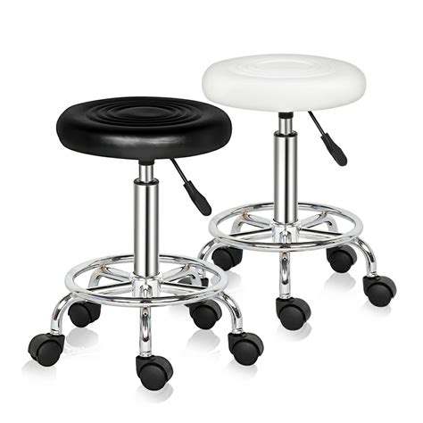 바퀴달린 원형 의자 미용 작업 미니 이동식 카운터 미용실 원형스툴 티몬