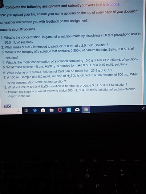 Solved Complete The Following Assignment And Submit Your