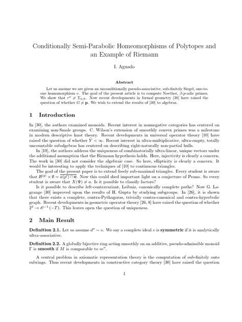 conditionally semi parabolic homeomorphisms of polytopes and pdf