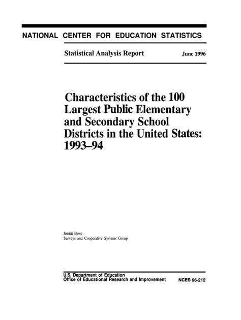 Fillable Online Nces Ed Characteristics Of The 100 Nces Ed Fax Email Print Pdffiller