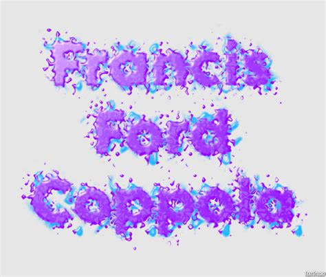 Francis Ford Coppola Efecto De Texto Y Diseño De Logotipos Celebridad