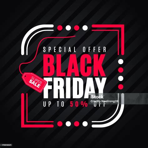 블랙 프라이데이 세일 소셜 미디어 게시물 사각형 배너 디자인 템플릿입니다 빨간색과 검은색 블랙 프라이데이 배경 디자인 템플릿입니다 9월에 대한 스톡 벡터 아트 및 기타